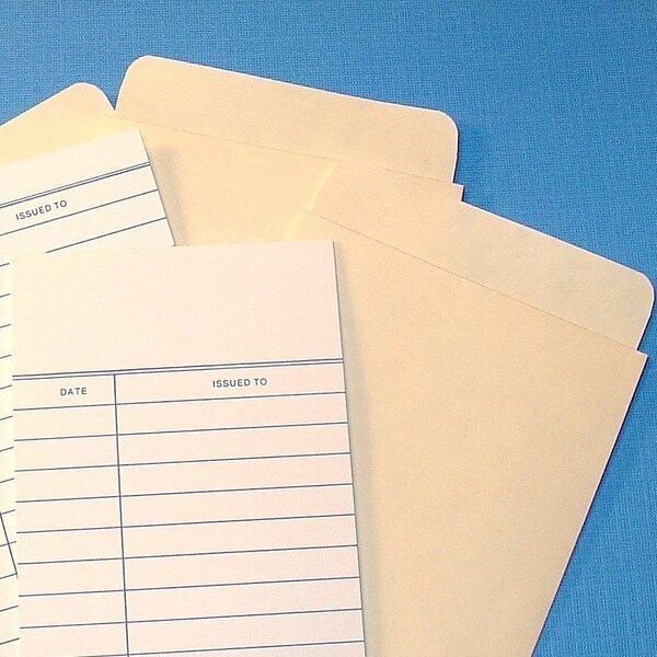 Library Pockets - Etsy