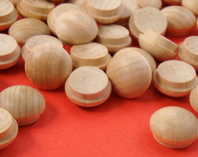 85 Wood 1/2 Inch Buttons Furniture Plugs Mushroom Dome Top - Etsy
