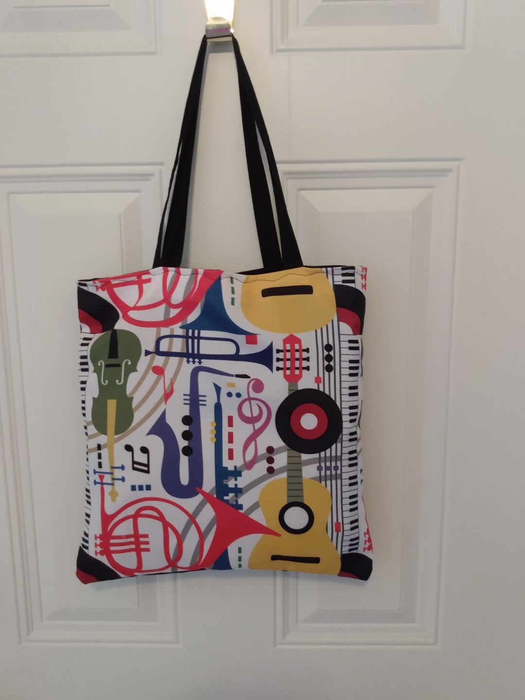 Music Tote Bag, Music Teacher Gift, Choir Bag, Band Bag, Music Lovers ...