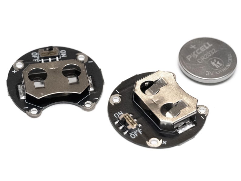 Sewable Battery Holder for 20mm CR2032 Coin Cell Batteries, 2-pack - Etsy