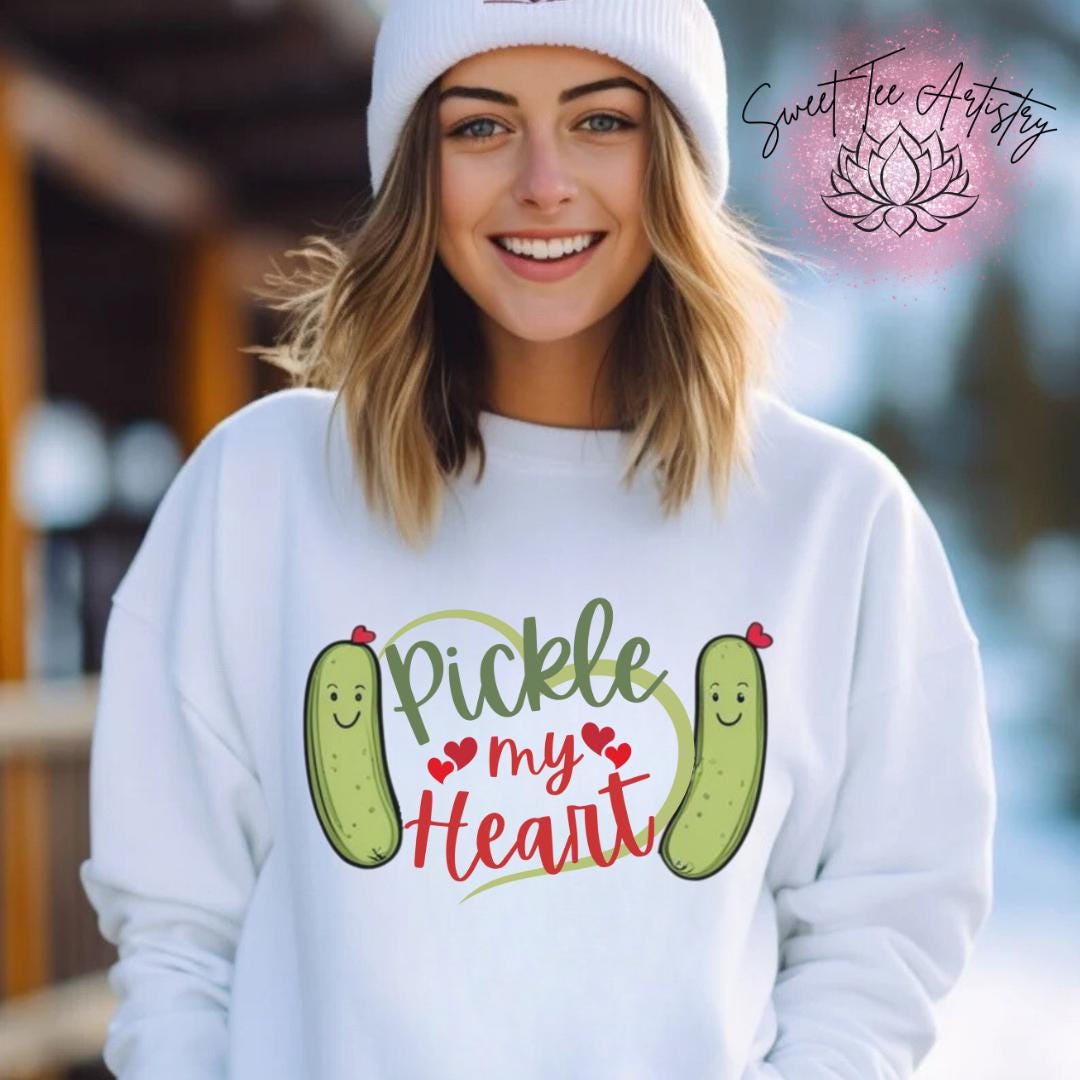 Pickle My Heart Valentine's Day T-shirt, Funny Pickle Lover Valentine ...