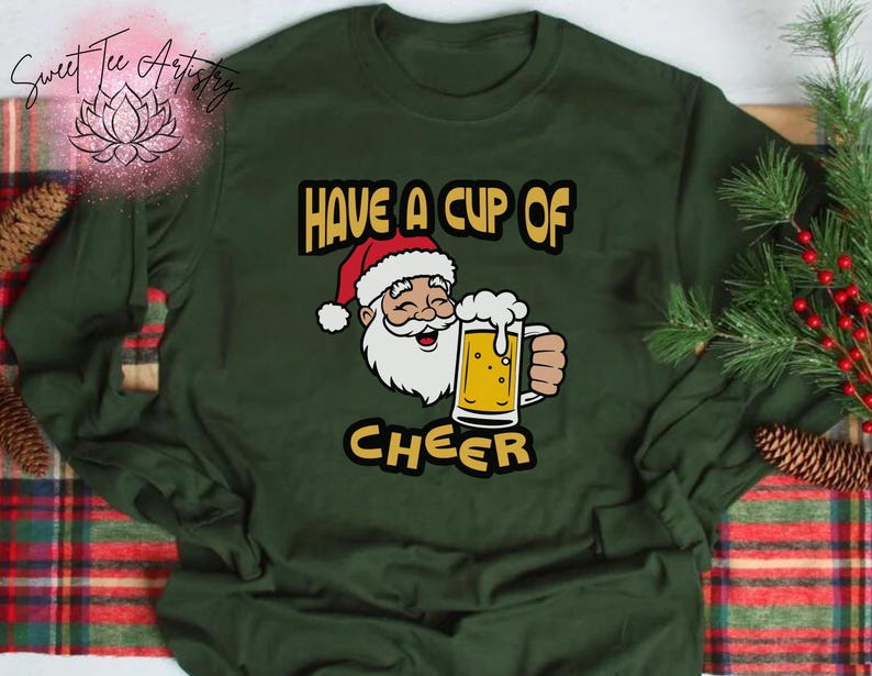 Santa Beer Mug PNG: Funny Christmas Design (digital Download) - Etsy