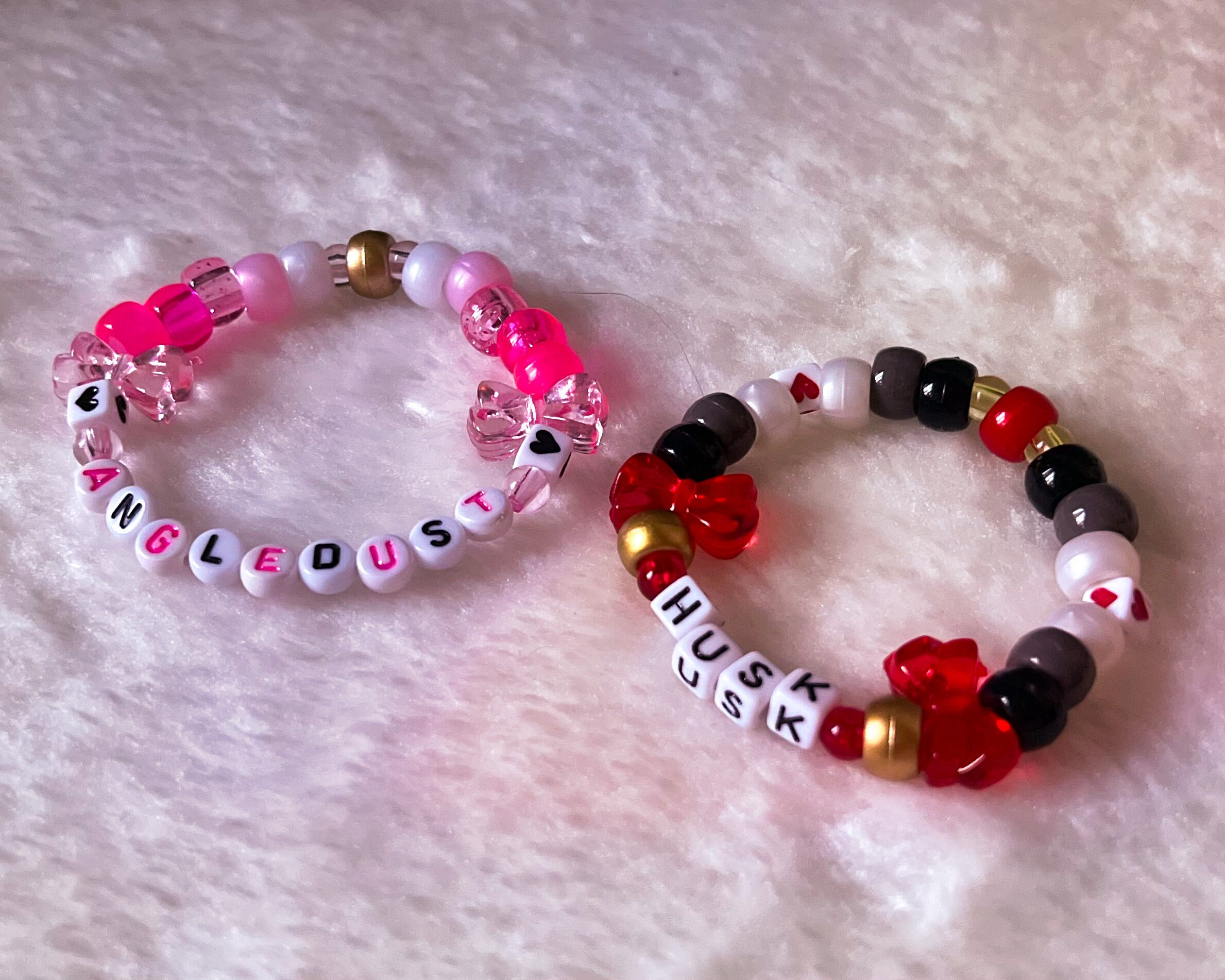 Hazbin Hotel Inspired Kandi Bracelets! Charlie, Vaggie, Lucifer ...