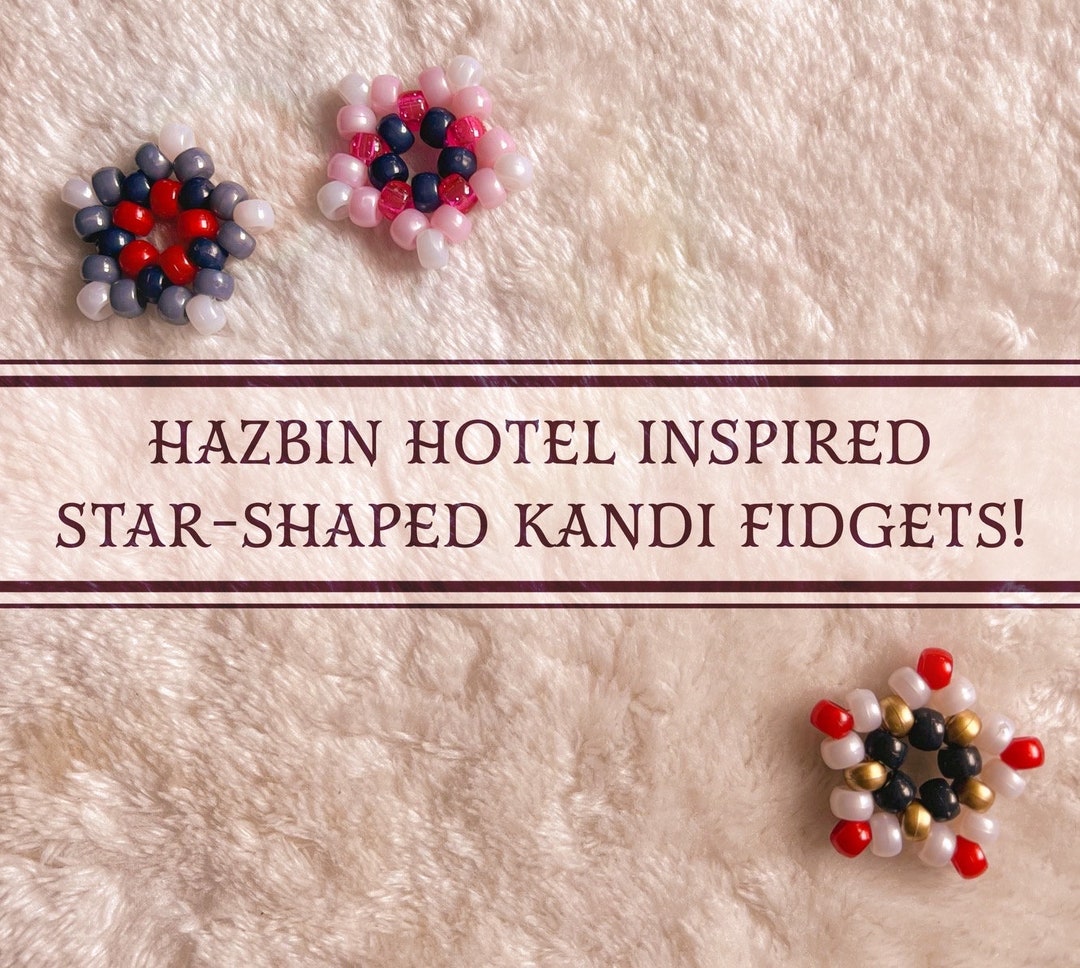Hazbin Hotel Inspired Kandi Star Fidgets! Lucifer, Charlie, Vaggie ...