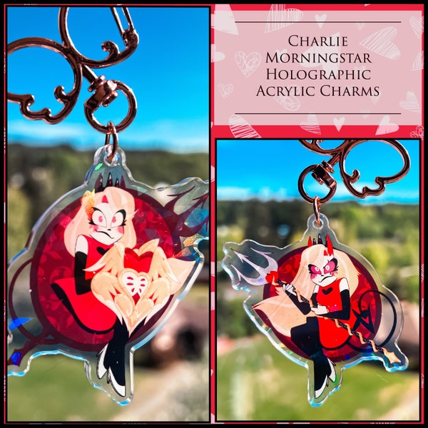 Hazbin Hotel Charlie Keychain - Etsy