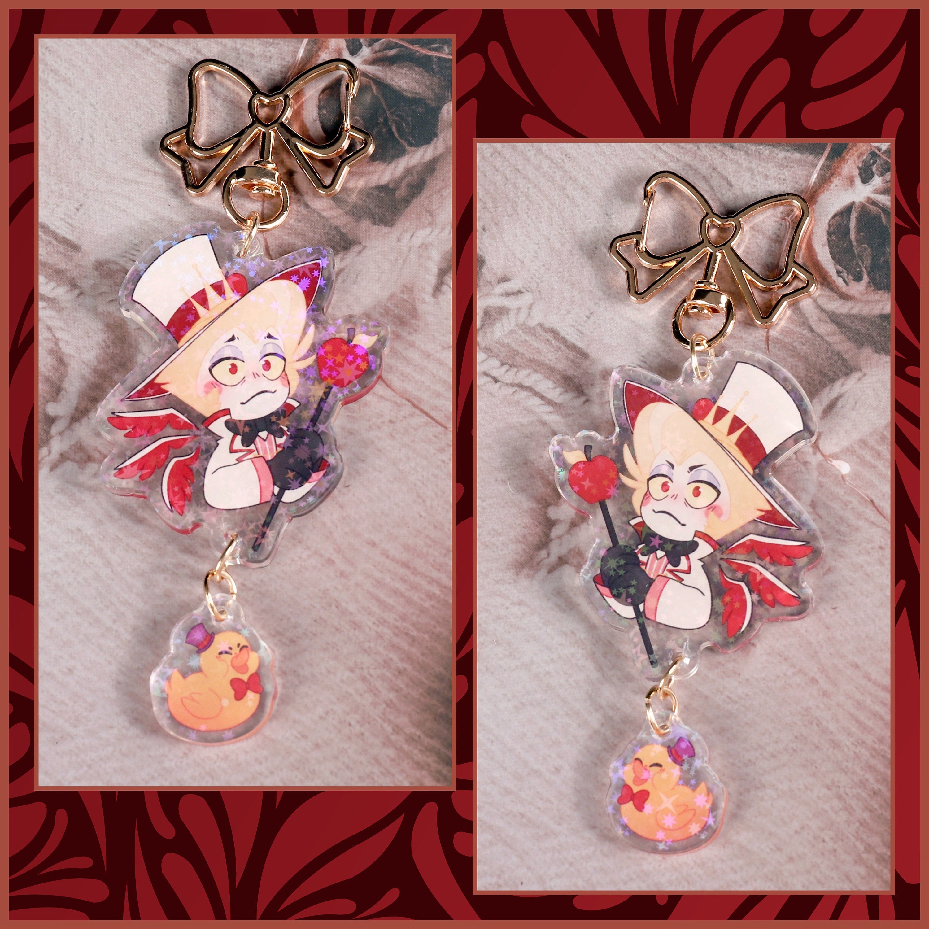 Lucifer Morningstar Hazbin Hotel Inspired Holographic Double Sided ...