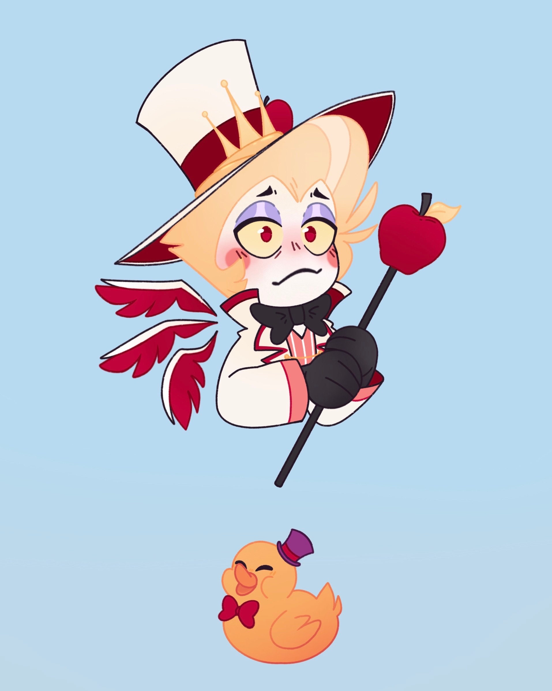 Lucifer Morningstar Hazbin Hotel Inspired Holographic Double Sided ...