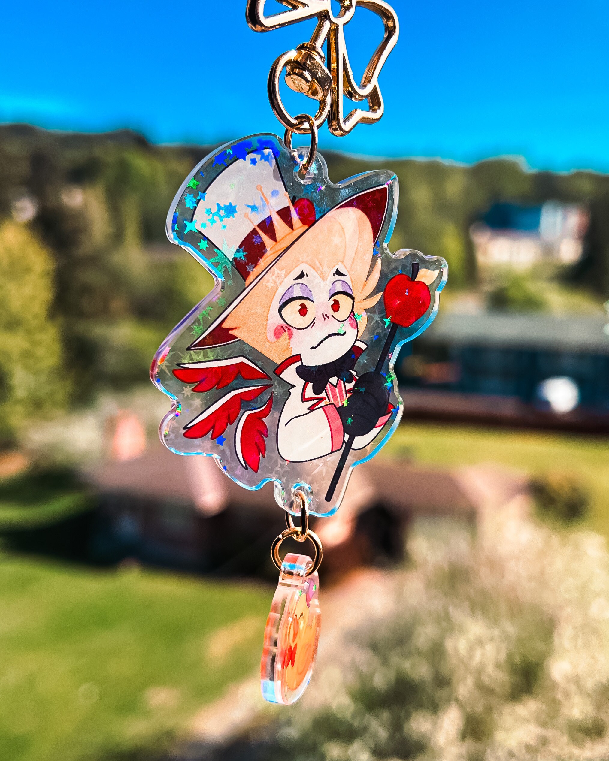 Lucifer Morningstar Hazbin Hotel Inspired Holographic Double Sided ...