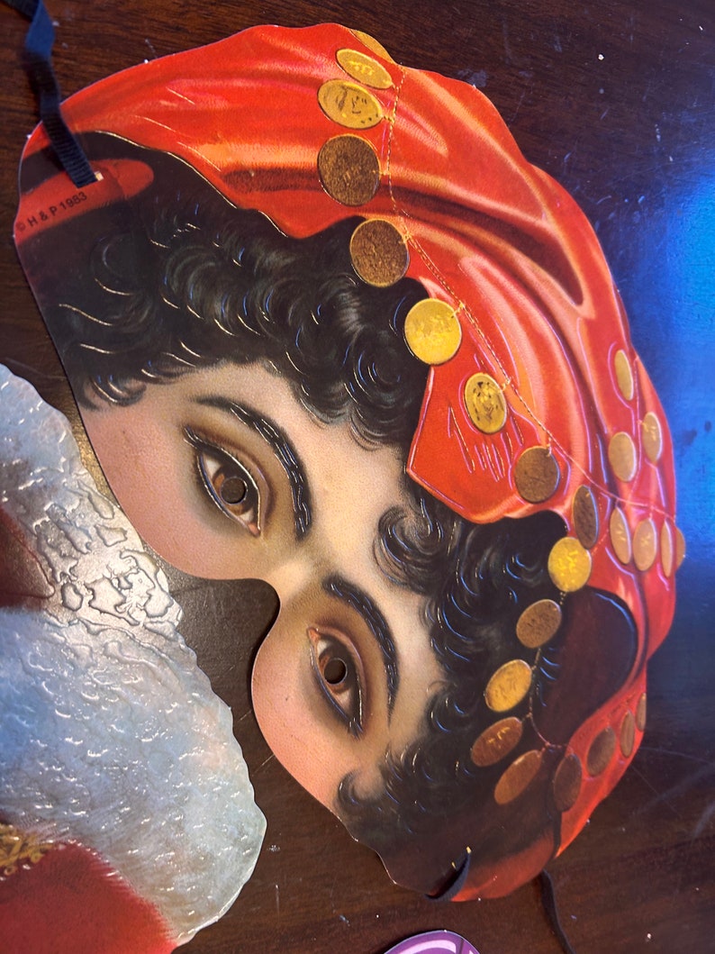 5 1980s Vtg Paper Masks From Madame Tussaud’s Collection Made in ...