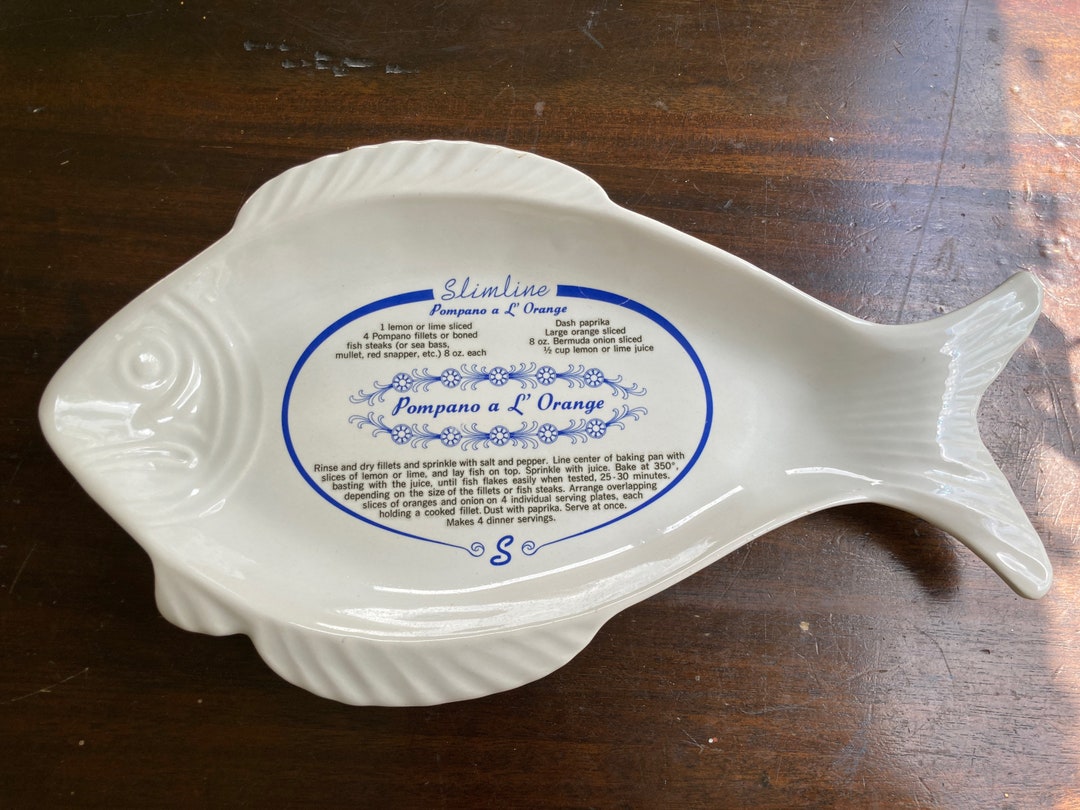 Vintage California Pottery Figural Fish Baking Serving Dish 17 - Etsy
