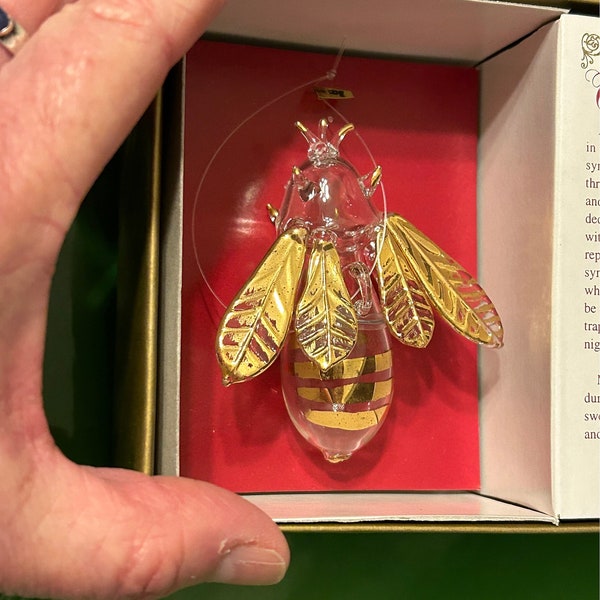 Glass Bee Ornament - Etsy