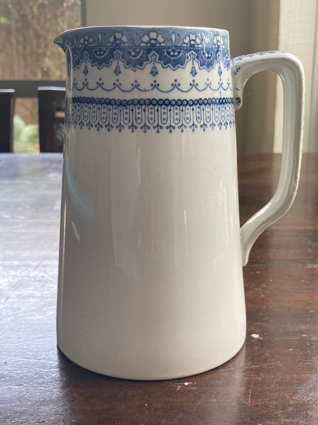 Rare Cetem Ware Milk Pitcher: Duchess Pattern, Blue & White Ceramic - Etsy