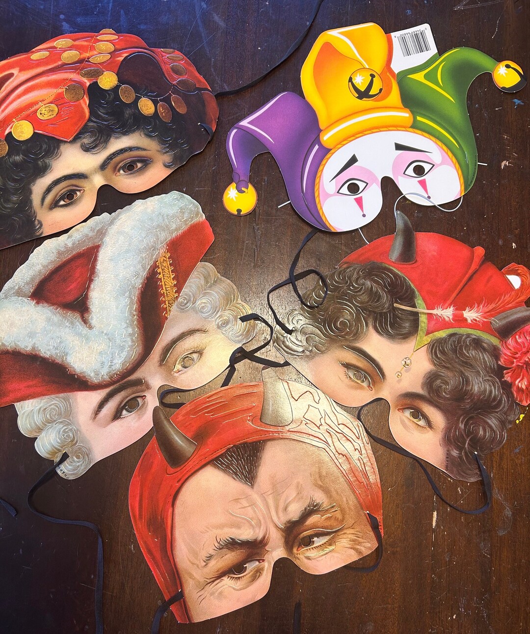 5 1980s Vtg Paper Masks From Madame Tussaud’s Collection Made in ...