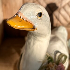 Pair of Paper Maché Geese Retro Table Centerpiece Geese Themed Party ...