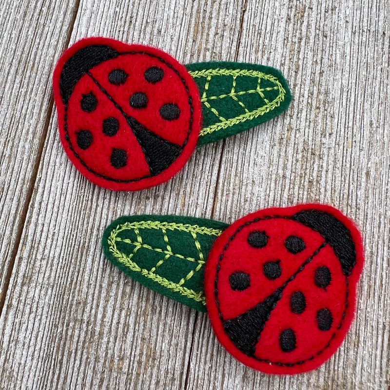 Ladybug Hair Clip - Etsy