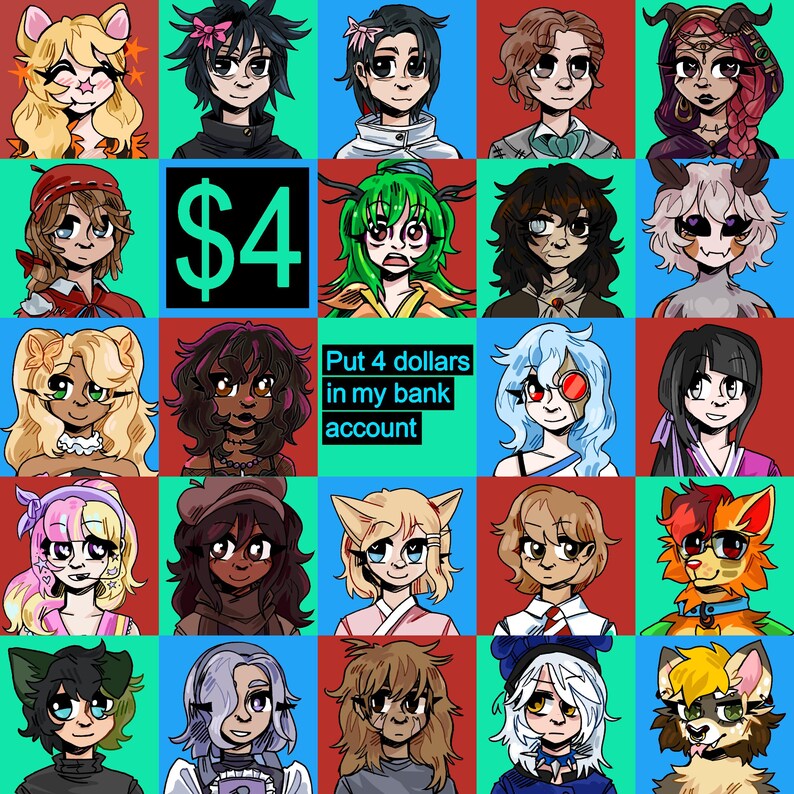 Small OC Icon Avatar / PFP - Etsy