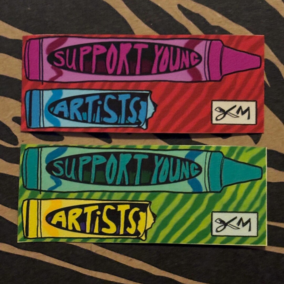 Support Young Artists Sticker - Etsy
