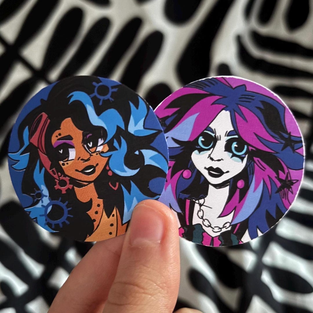 Monster High - Rebecca and Spectra Stickers - Etsy