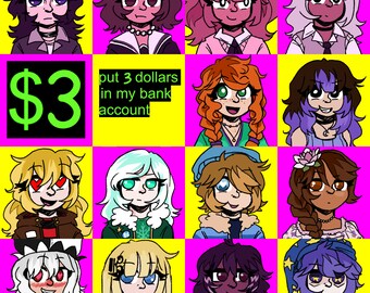 Personalized Anime Icon Custom Anime Avatar Anime Portrait Anime Avatar ...