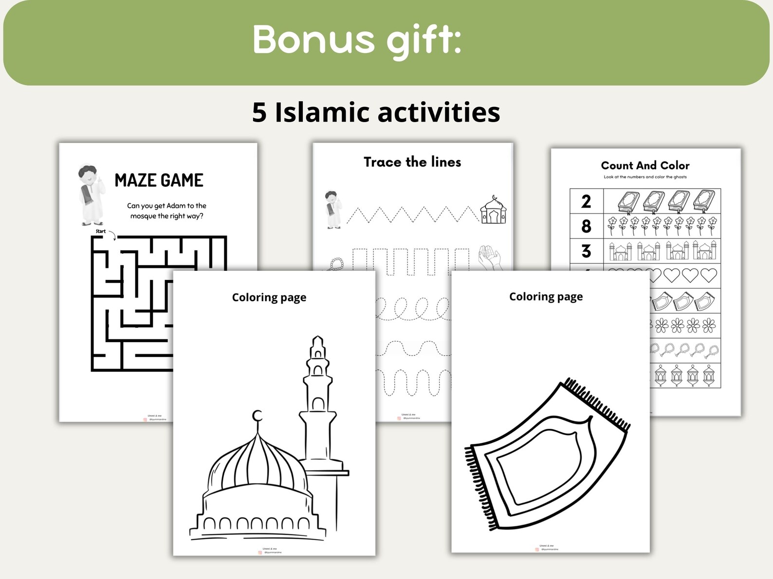 Ramadan Activities Bundle Ramadan Activity Islamic Activity Muslim Kids ...