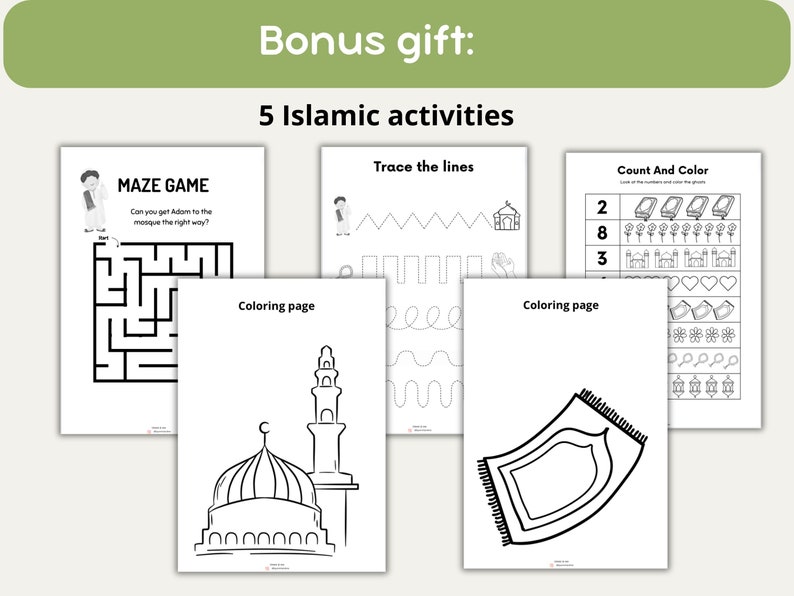 Ramadan Activities Bundle Ramadan Activity Islamic Activity Muslim Kids ...