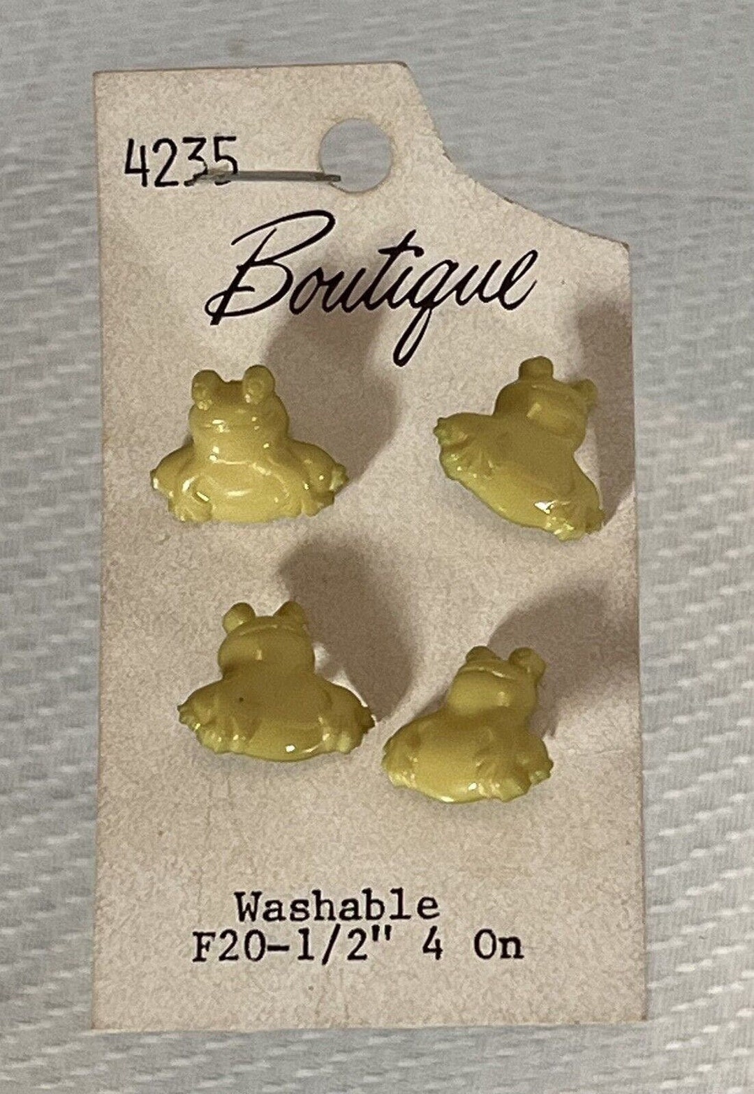 Vintage Plastic Novelty Sewing Buttons Lot of 4 Yellow Green Frogs - Etsy