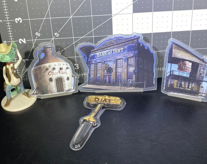 Decopac Rango Town of Dirt Cake Topper Disney - Etsy