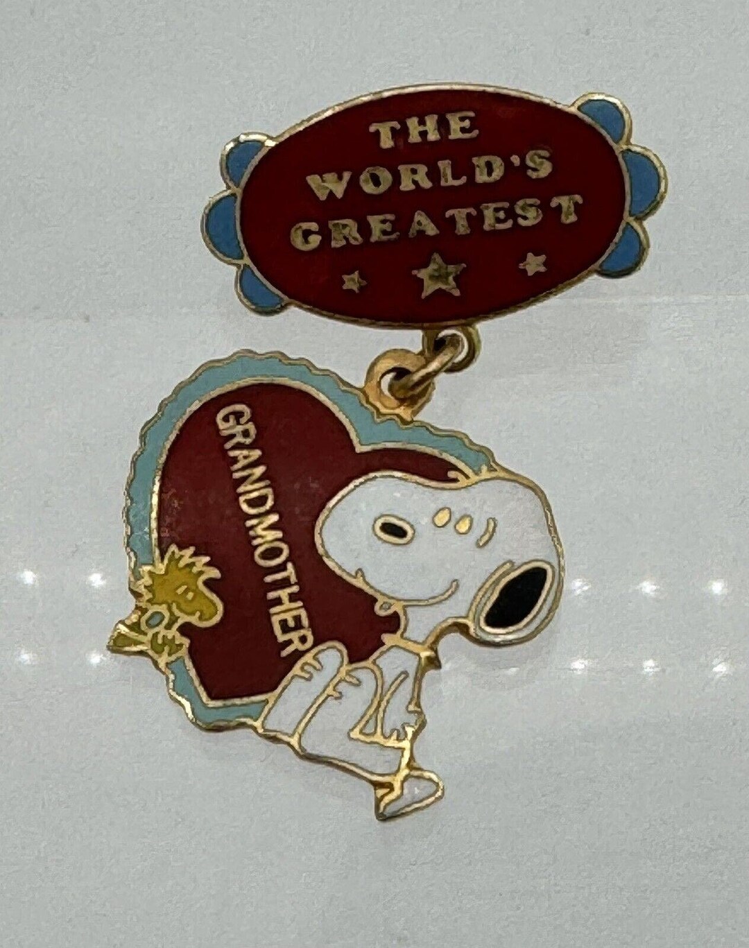 Vintage Peanuts Snoopy World's Greatest Grandmother Awards Pin by Aviva ...