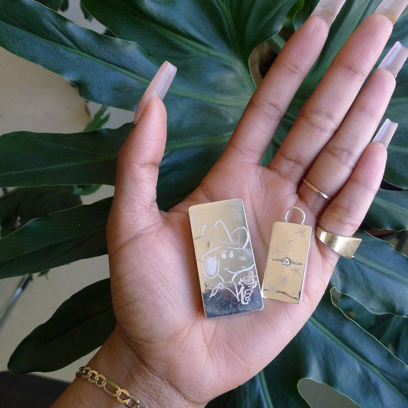 Domino Pendant - Etsy