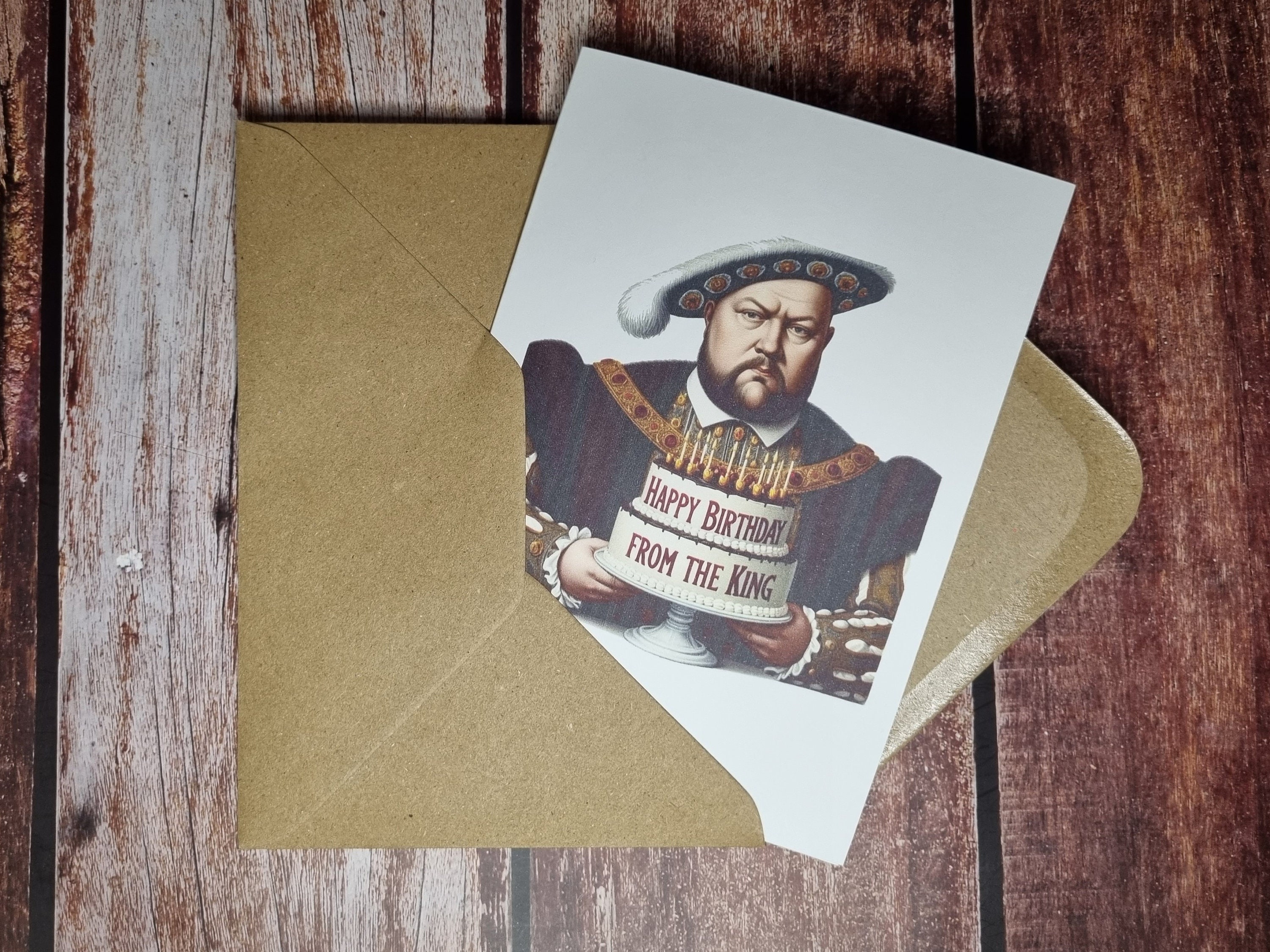 Henry Viii Birthday Card, Happy Birthday Historical Card - Etsy