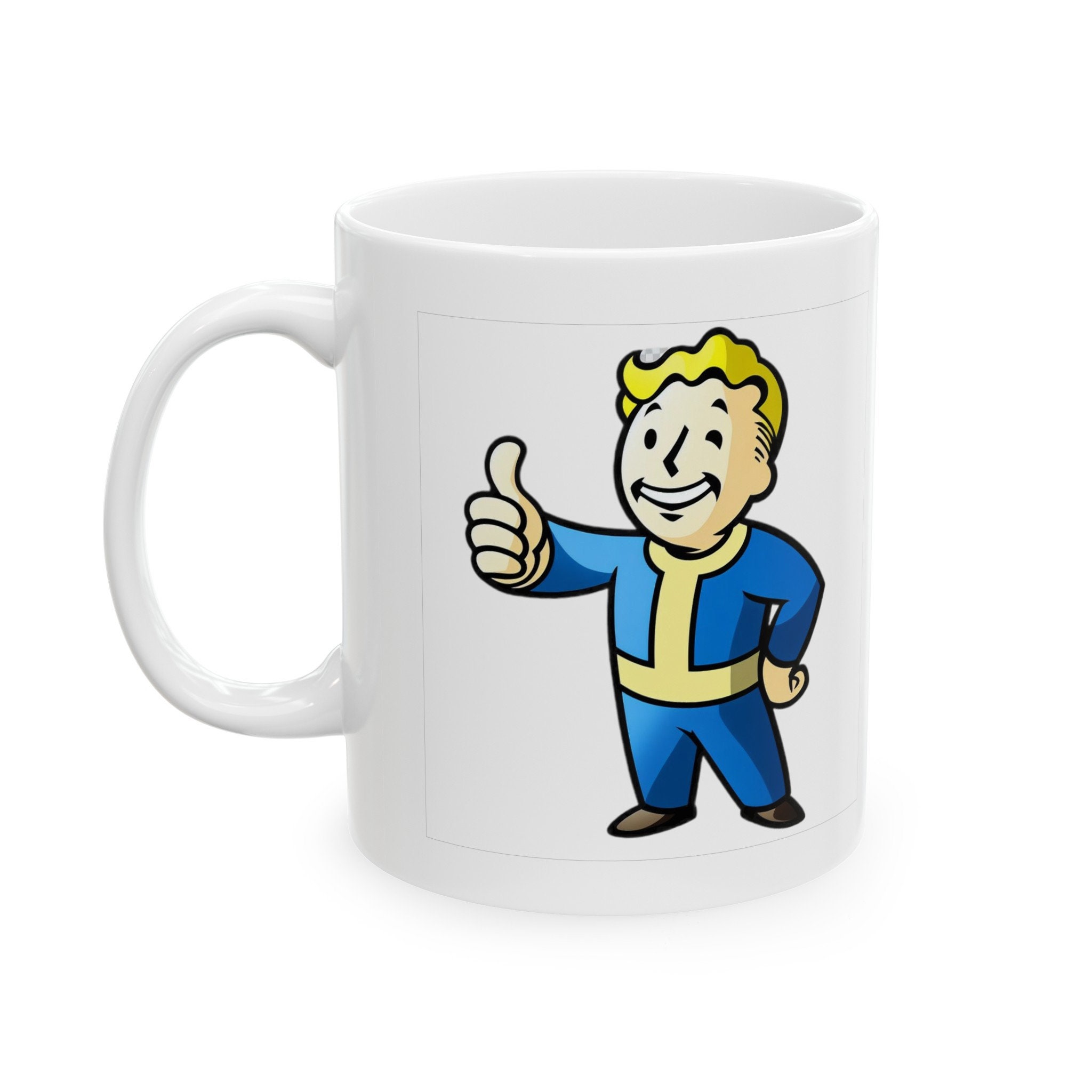 Fallout Vault Boy Mug Vault-tec Coffee Mug - Etsy