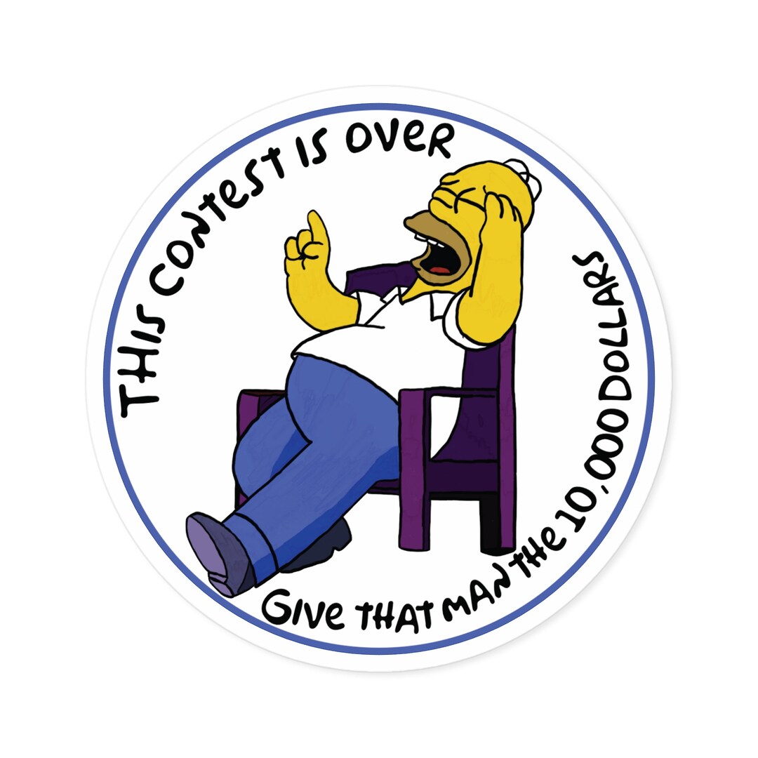 Homer Laughing - Sticker - Etsy