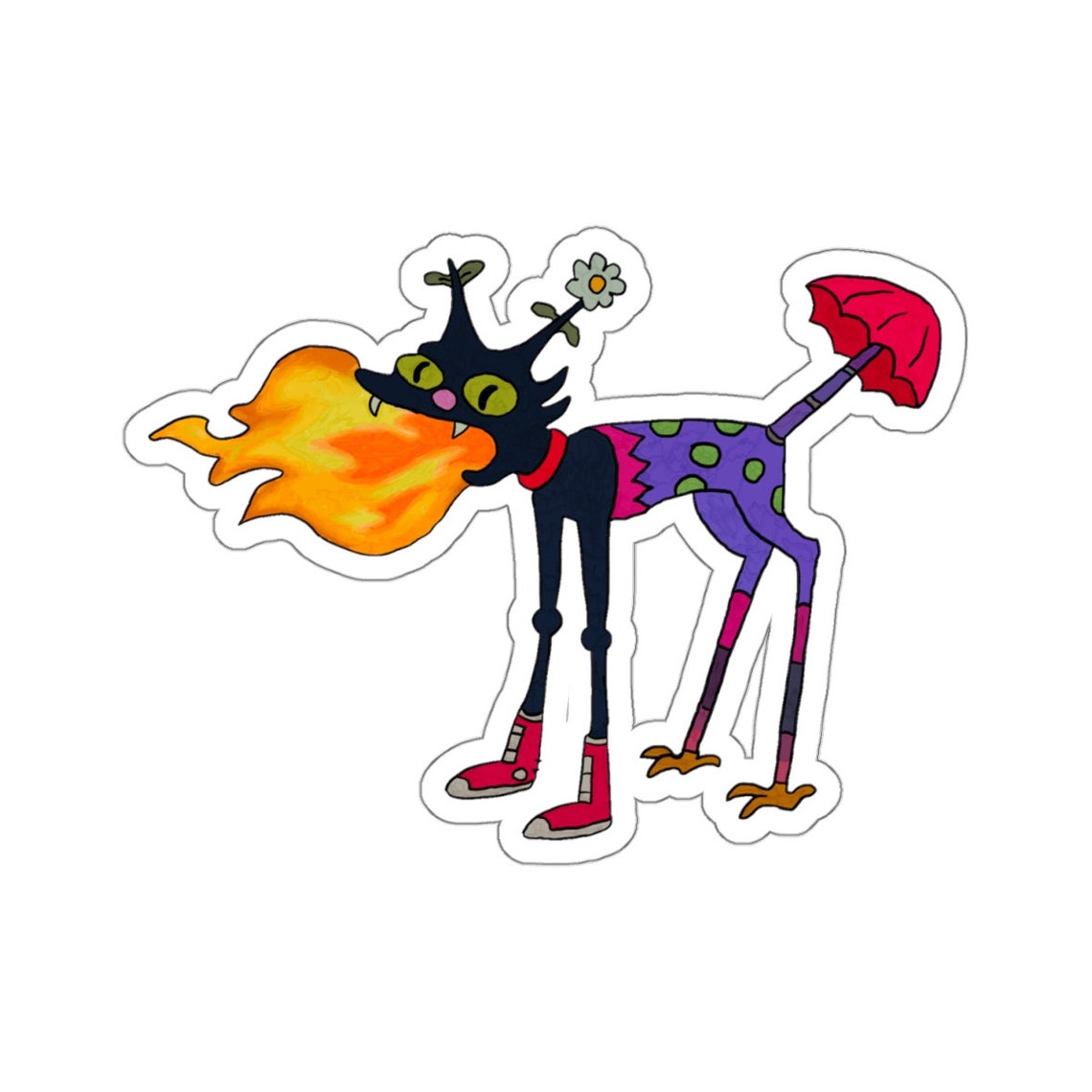 A More Interesting Cat Sticker Fro Simpsons Fans From the Treehouse of ...