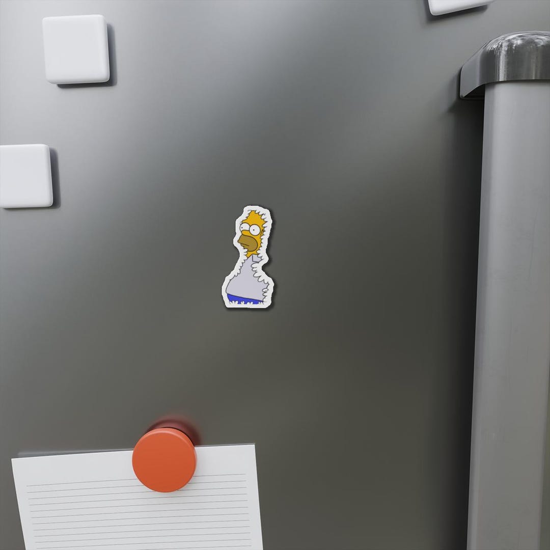 Homer Backs Into the Fridge Magnet for Fans of the Simpsons and Funny ...