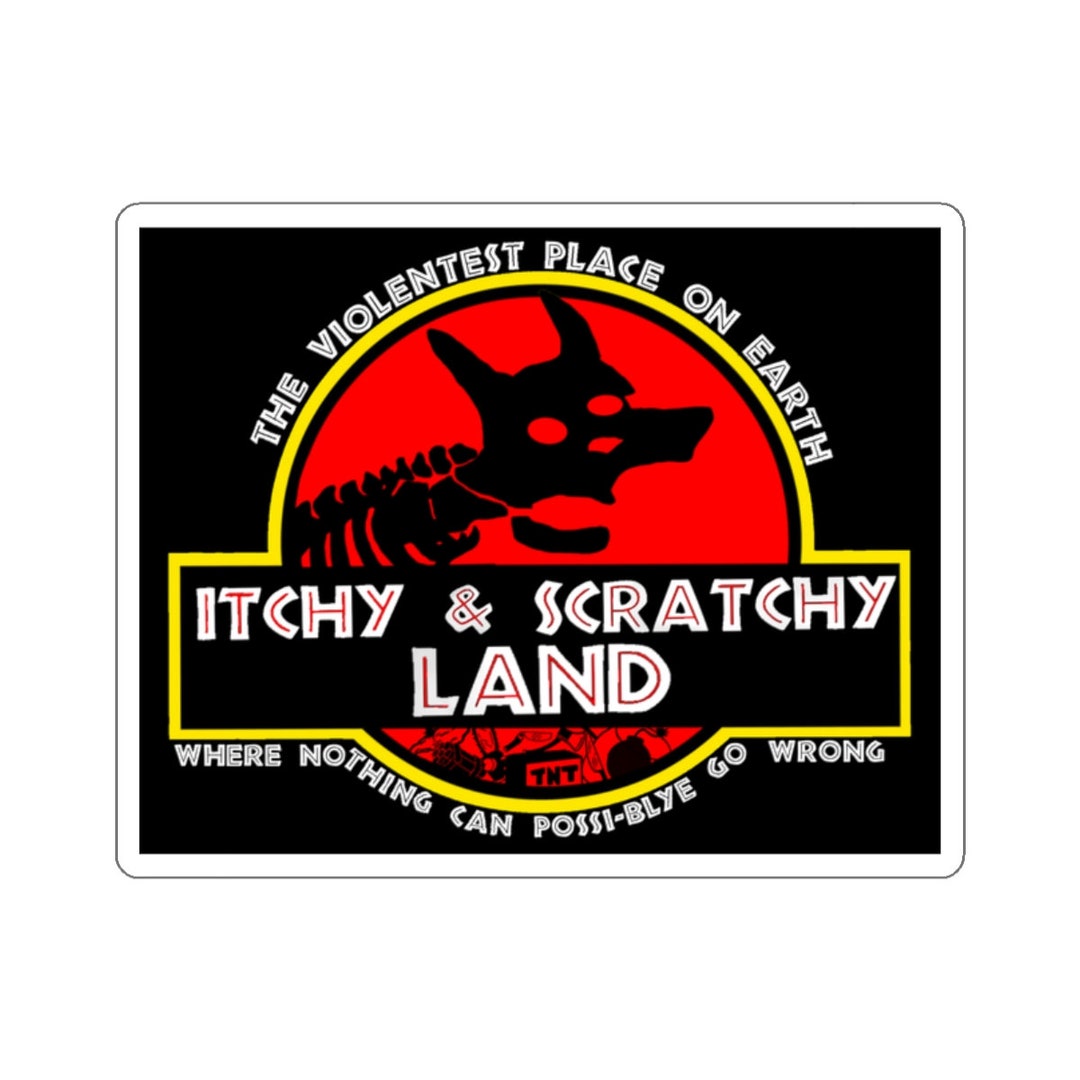 Itchy & Scratchy Land Sticker - Etsy