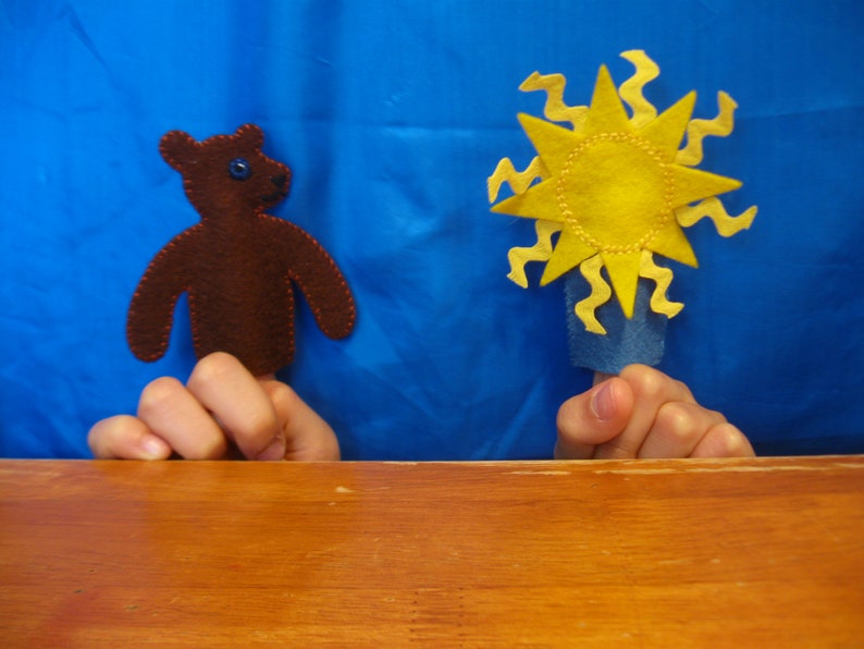 Honey Bear Finger Puppet - Etsy