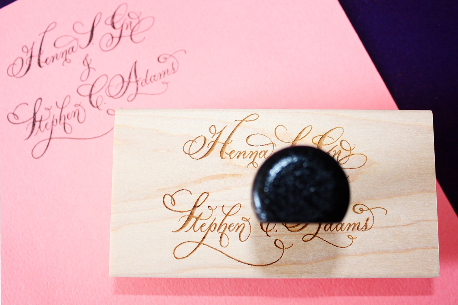 Names Calligraphy Stamp Extra Large - Etsy