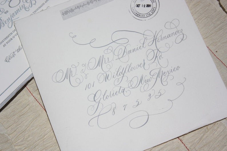 Envelope Addressing Calligraphy Invitation Save the Date - Etsy