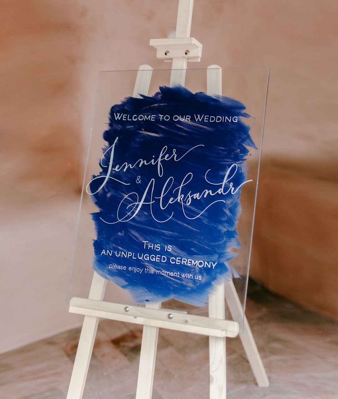 Acrylic Wedding Sign, Acrylic Signage, Painted Acrylic Sign, Clear ...