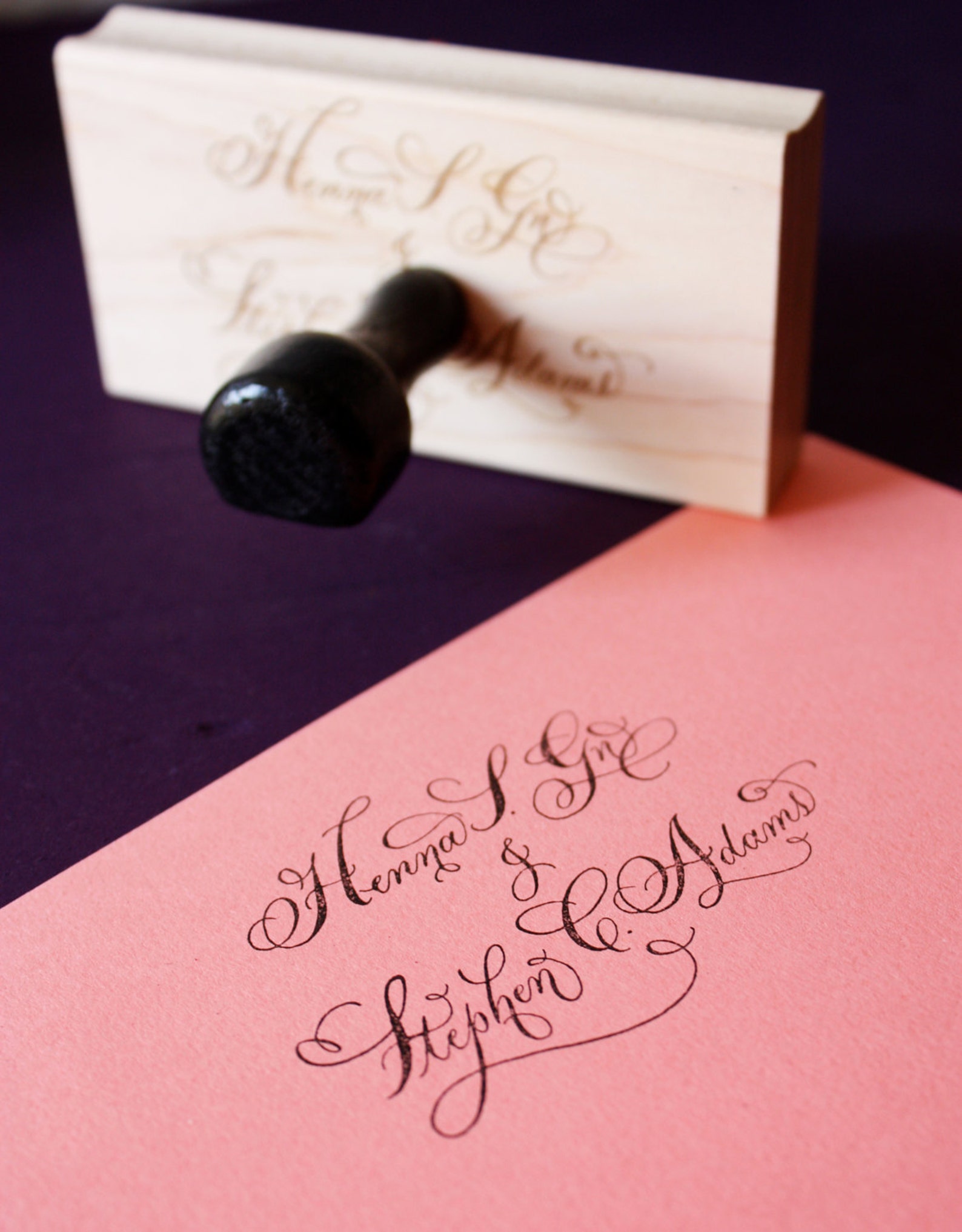 Names Calligraphy Stamp - Extra Large - Etsy