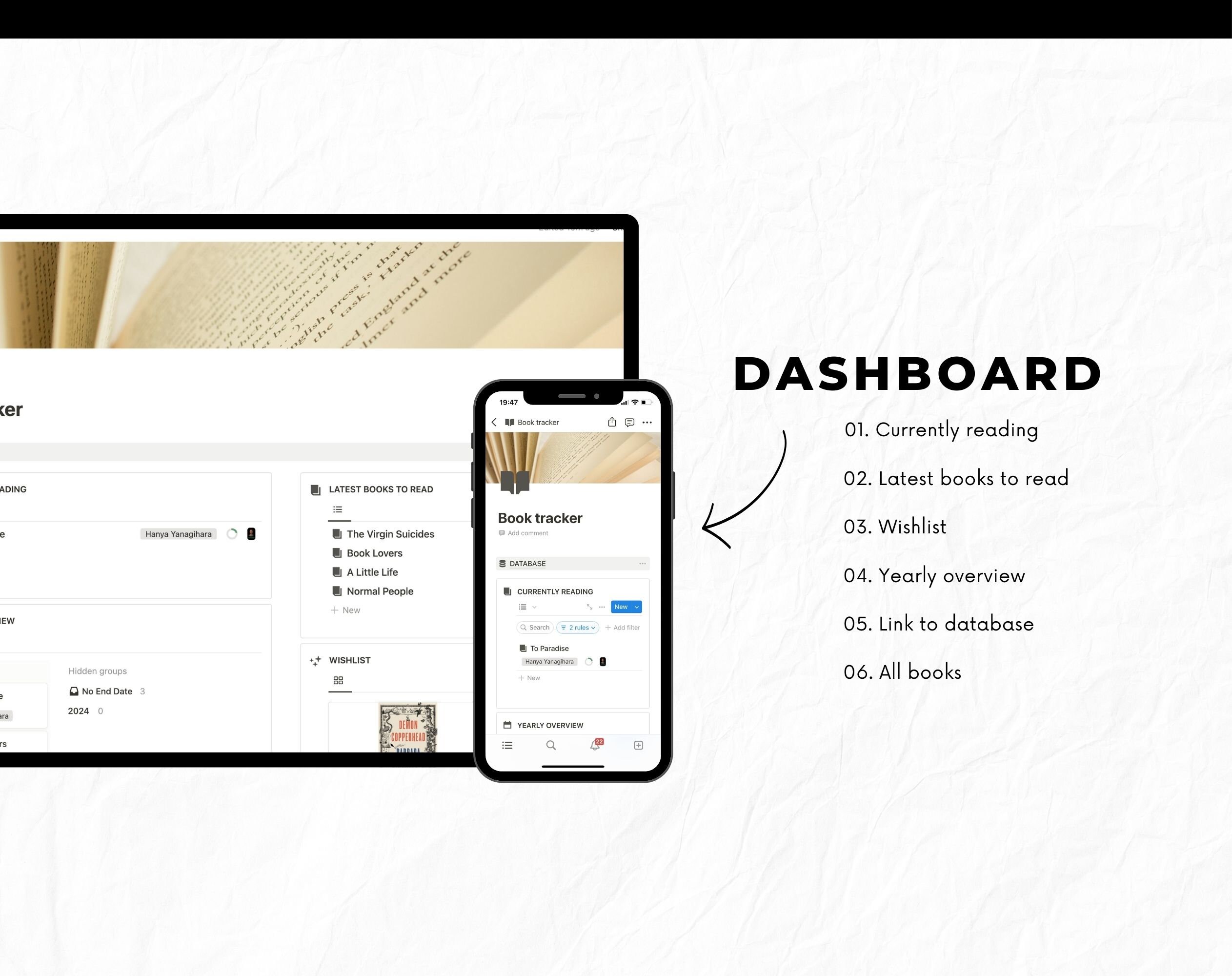 Book Tracker Notion Template | Notion Book List | Notion Reading List ...