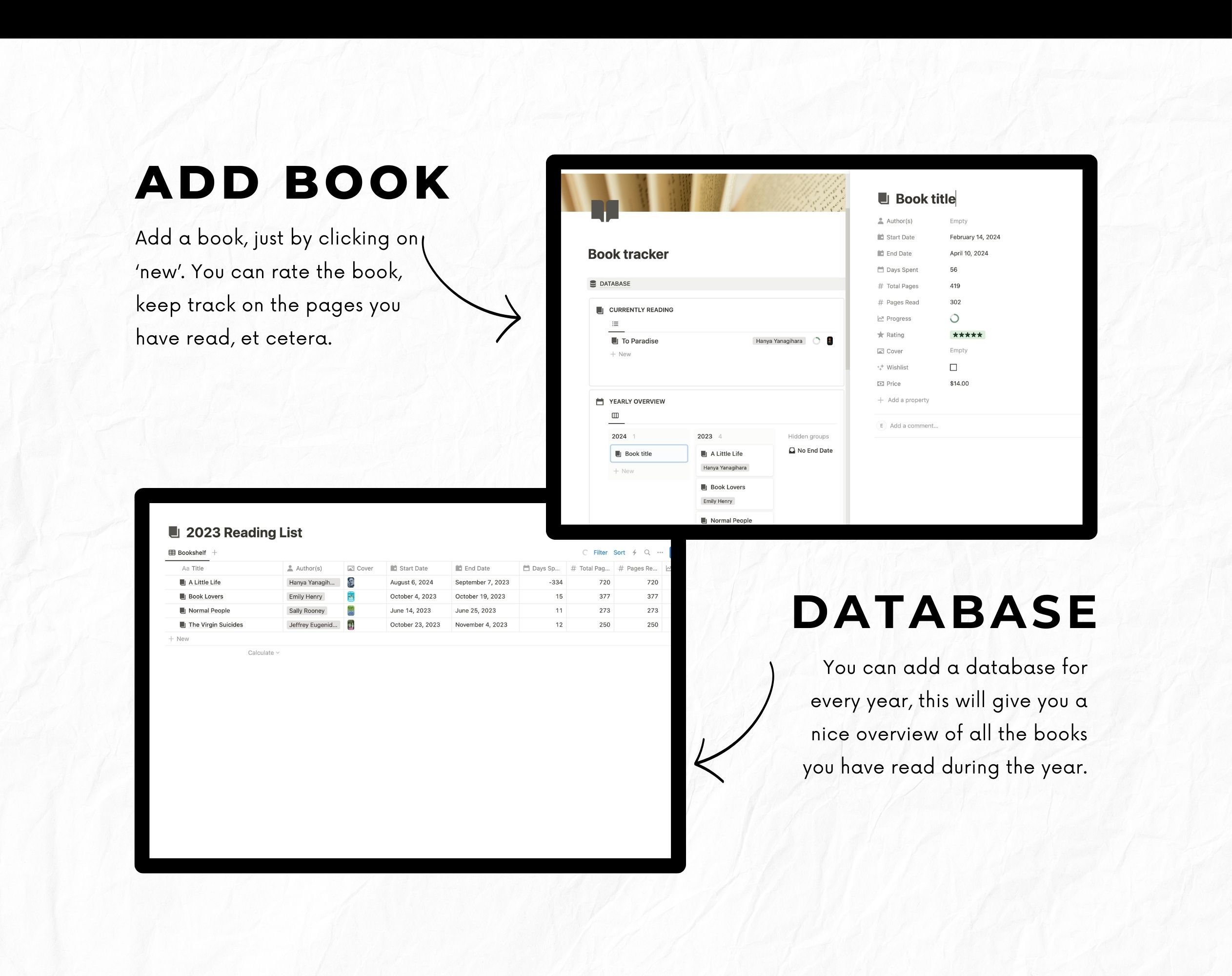 Book Tracker Notion Template | Notion Book List | Notion Reading List Dashboard - Etsy