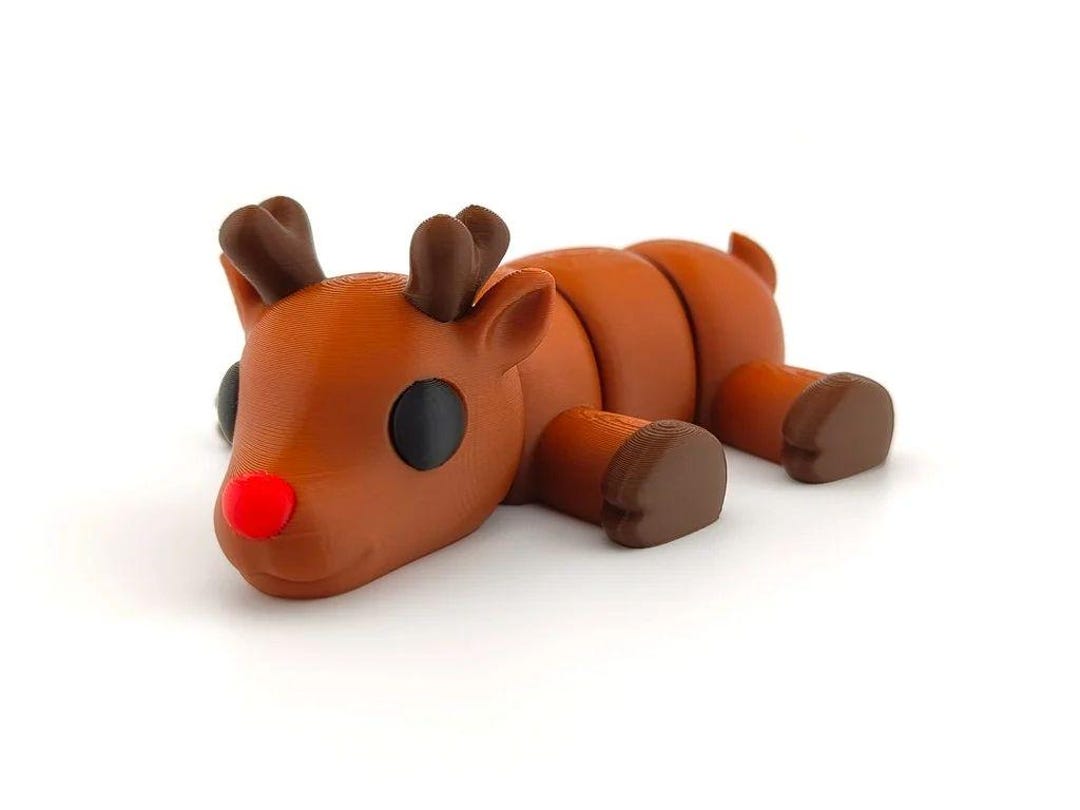 5pc Articulating Reindeer Fidget Toy Set - Etsy