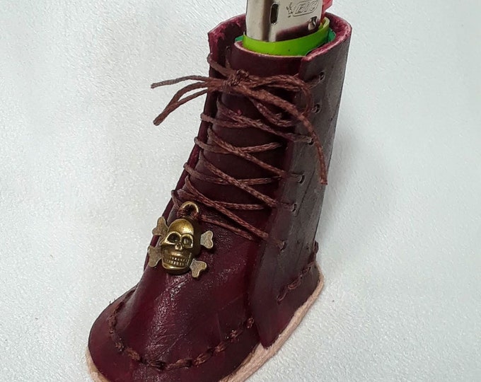 Handmade Miniature Leather Boot Mini Lighter Cover - Etsy
