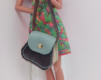 Handstitched Red Leather Handbag Purse for Fashion Dolls - Etsy