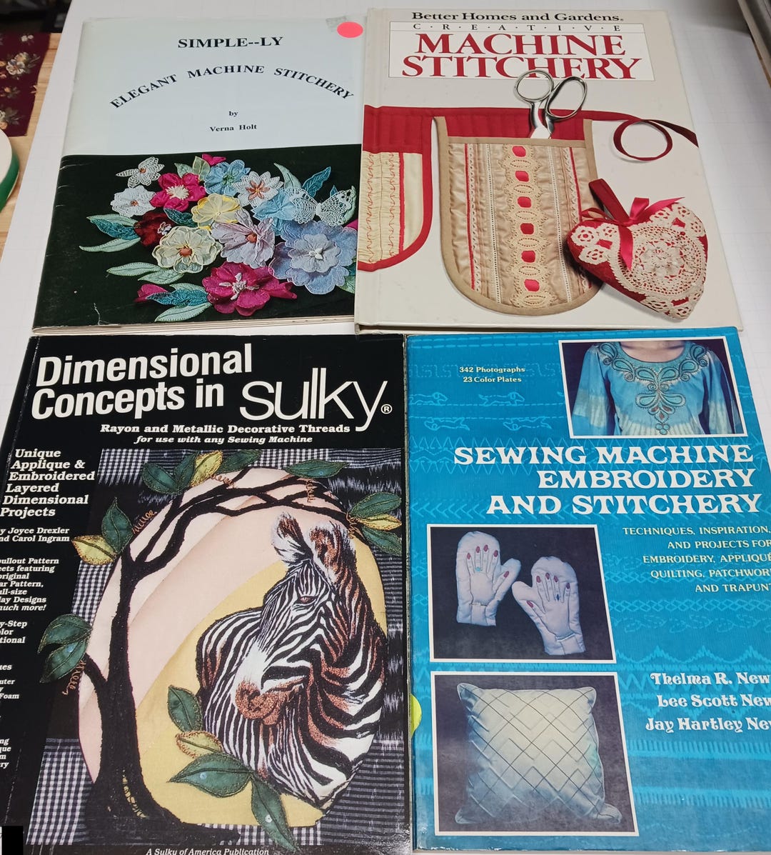 Bundle of Machine Embroidery Technique Pattern Books - Etsy