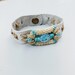 Handmade Beadwork and Leather Bracelet With Mag Snap Closure - Etsy