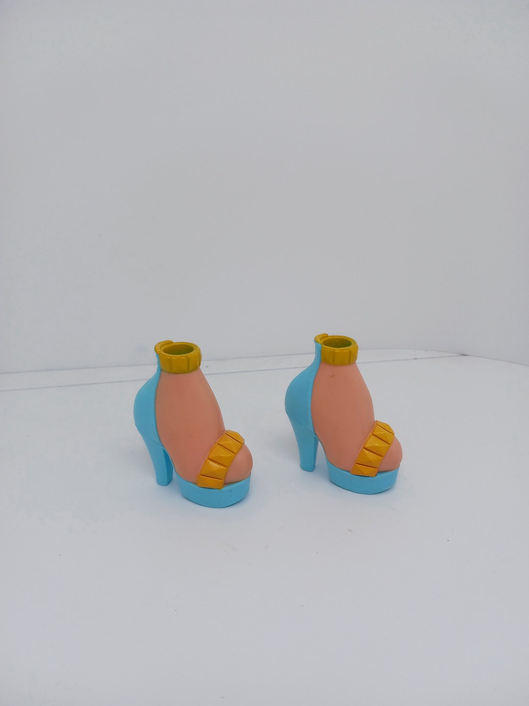 Bratz Doll Blue and Yellow Strap Heels - Etsy