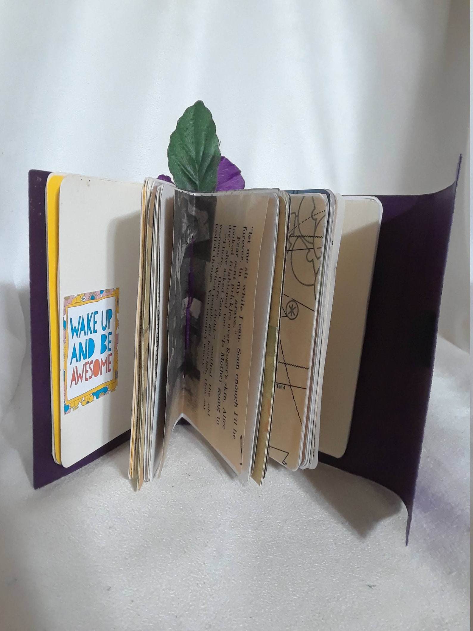 Handmade Doodling Journal Notebook Diary With Purple Cover and - Etsy