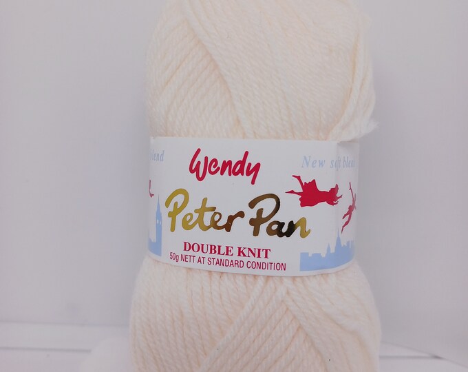 Wendy Peter Pan Double Knit 50g Bcream Color - Etsy